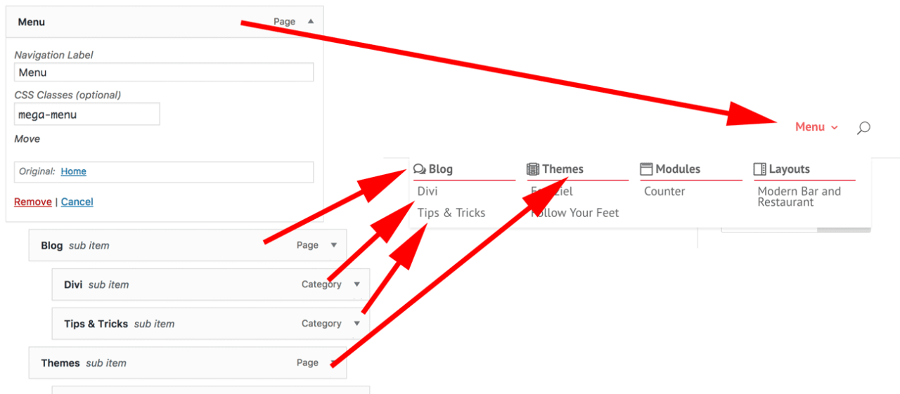 How to use Divis Mega Menu to create awesome custom menus
