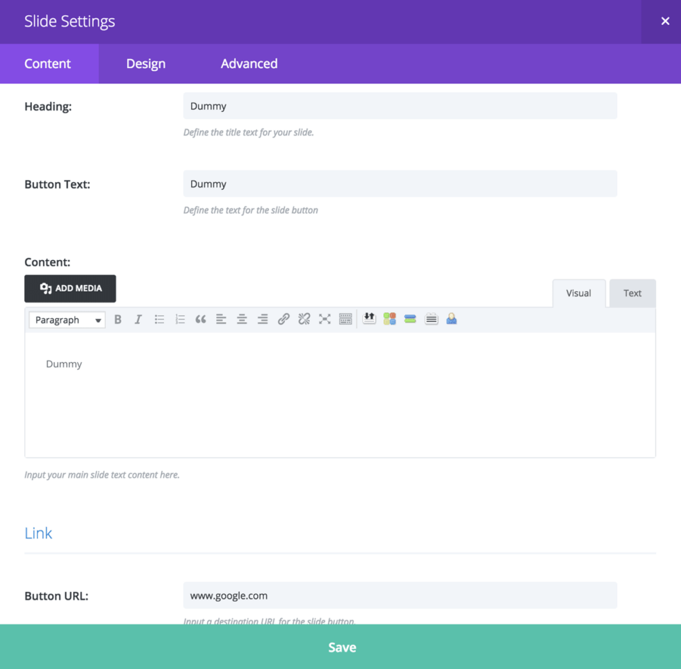 Create a Fullwidth Image Slider using the Divi Slider Module