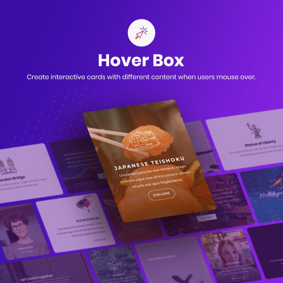 Hover Box - The Best Modules for Divi