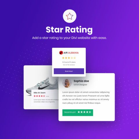 Star Rating - The Best Modules for Divi